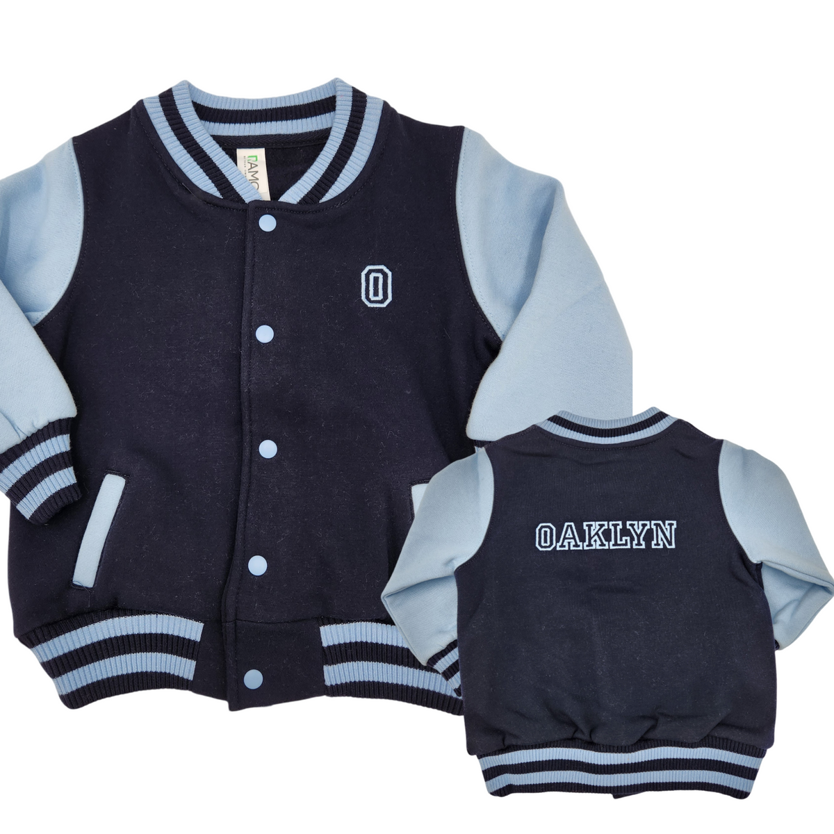 Personalised Baby Varsity Jacket – Custom Name & Initial | Perfect for ...
